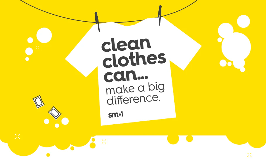 Clean clothes can - help fight hygiene poverty